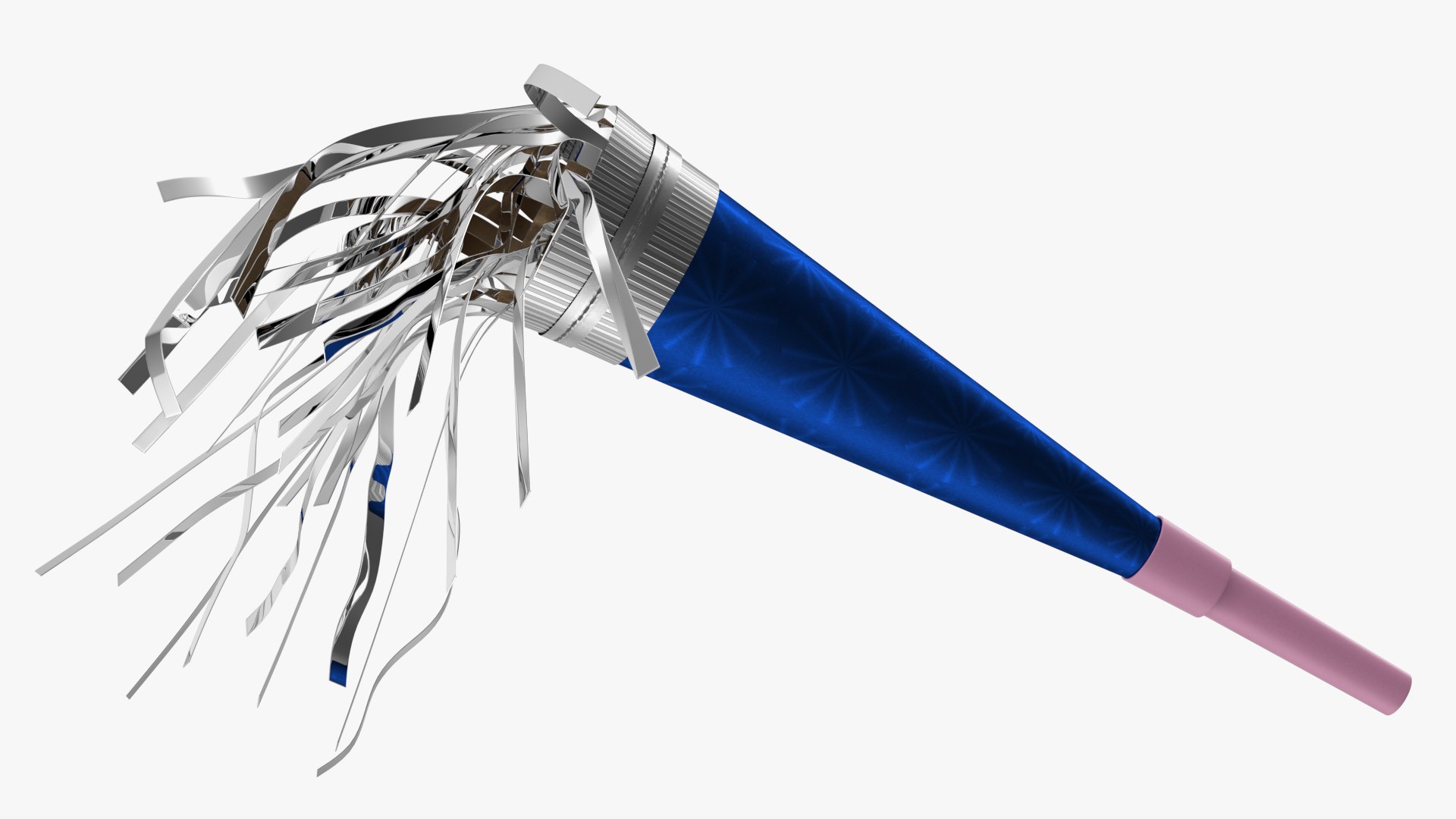 3D Foil Party Blower Blue Model - TurboSquid 2120482