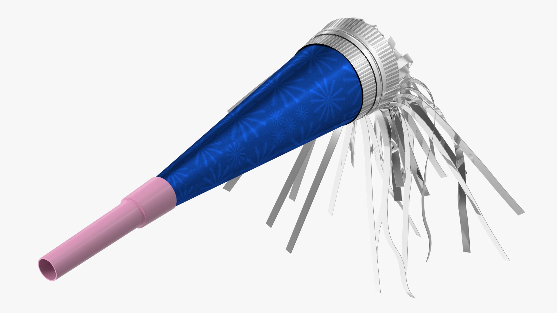 3D Foil Party Blower Blue Model - TurboSquid 2120482