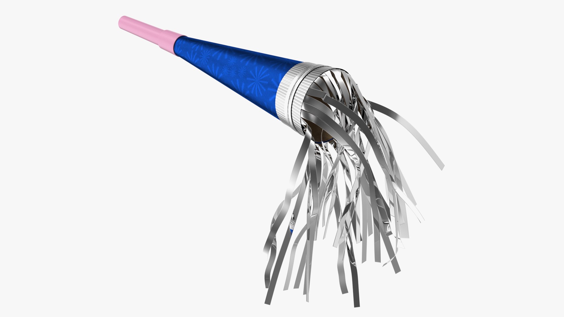 3D Foil Party Blower Blue model - TurboSquid 2120482