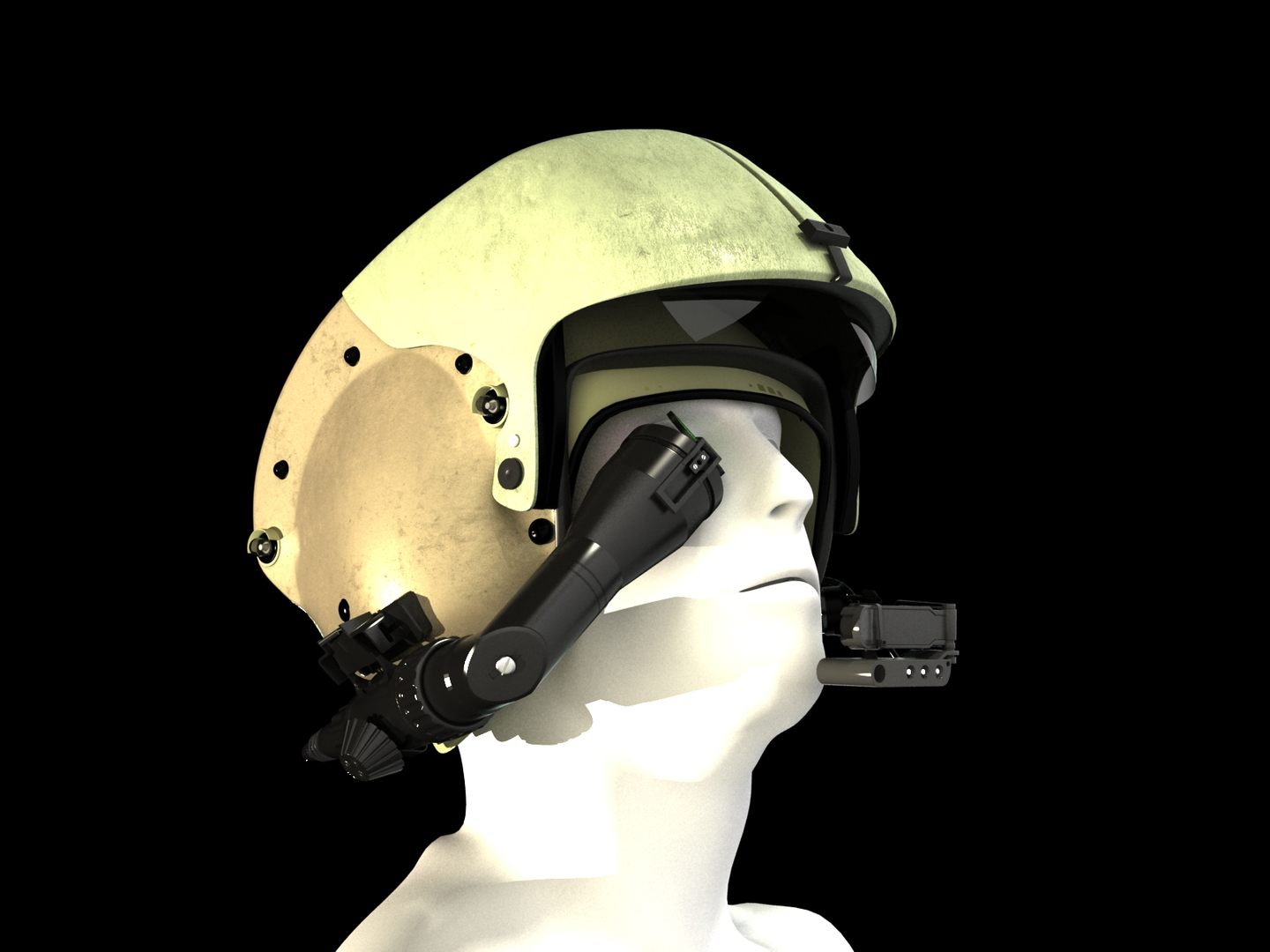 3ds apache ah-64 pilot helmet