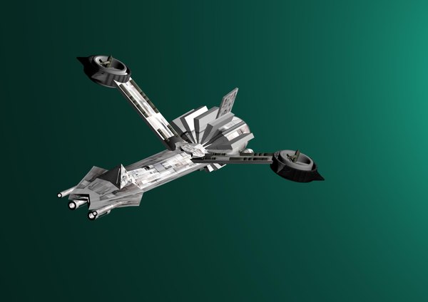 3d spaceship design model