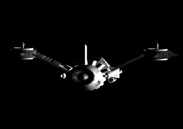 3d spaceship design model