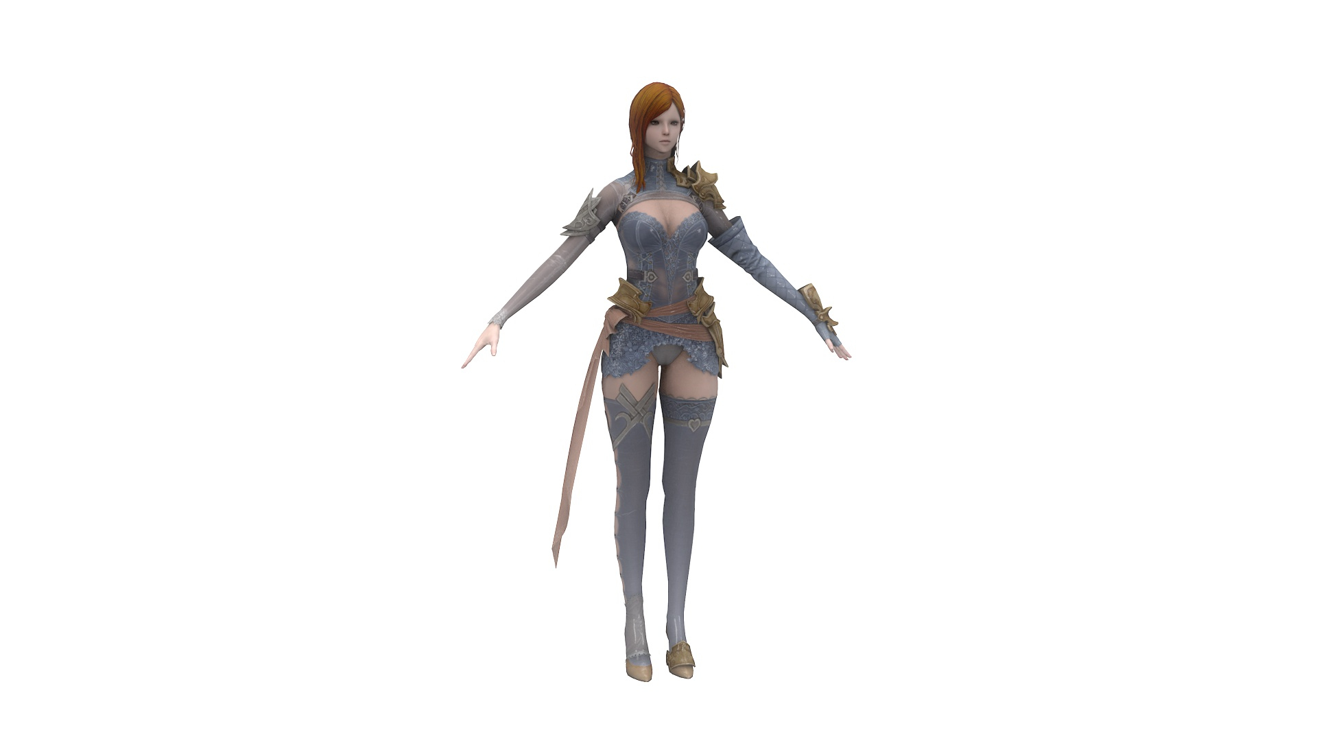 3D Knight Woman V4 - TurboSquid 1892478