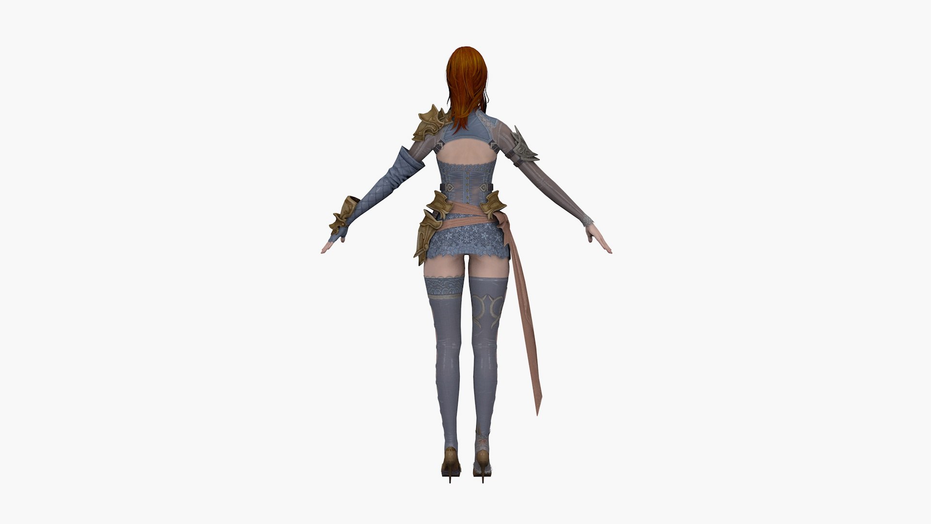 3D Knight Woman V4 - TurboSquid 1892478