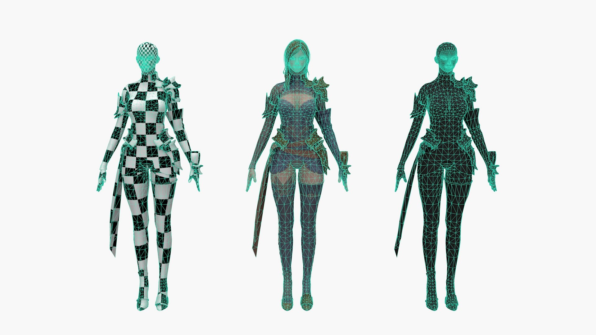 3D Knight Woman V4 - TurboSquid 1892478