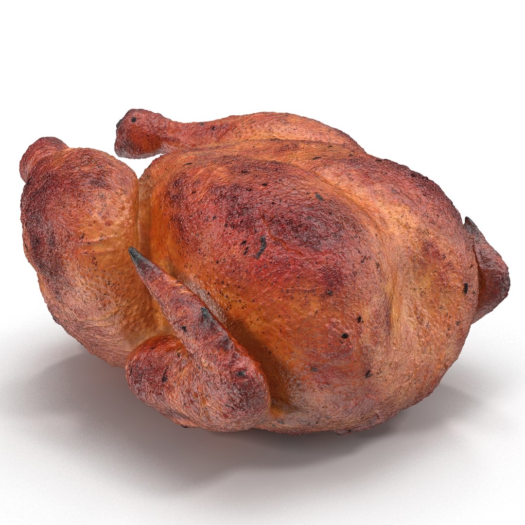 roasted turkey modeled 3d model