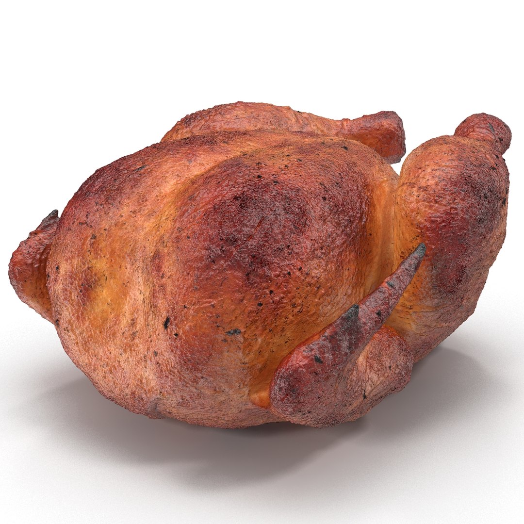 roasted turkey modeled 3d model