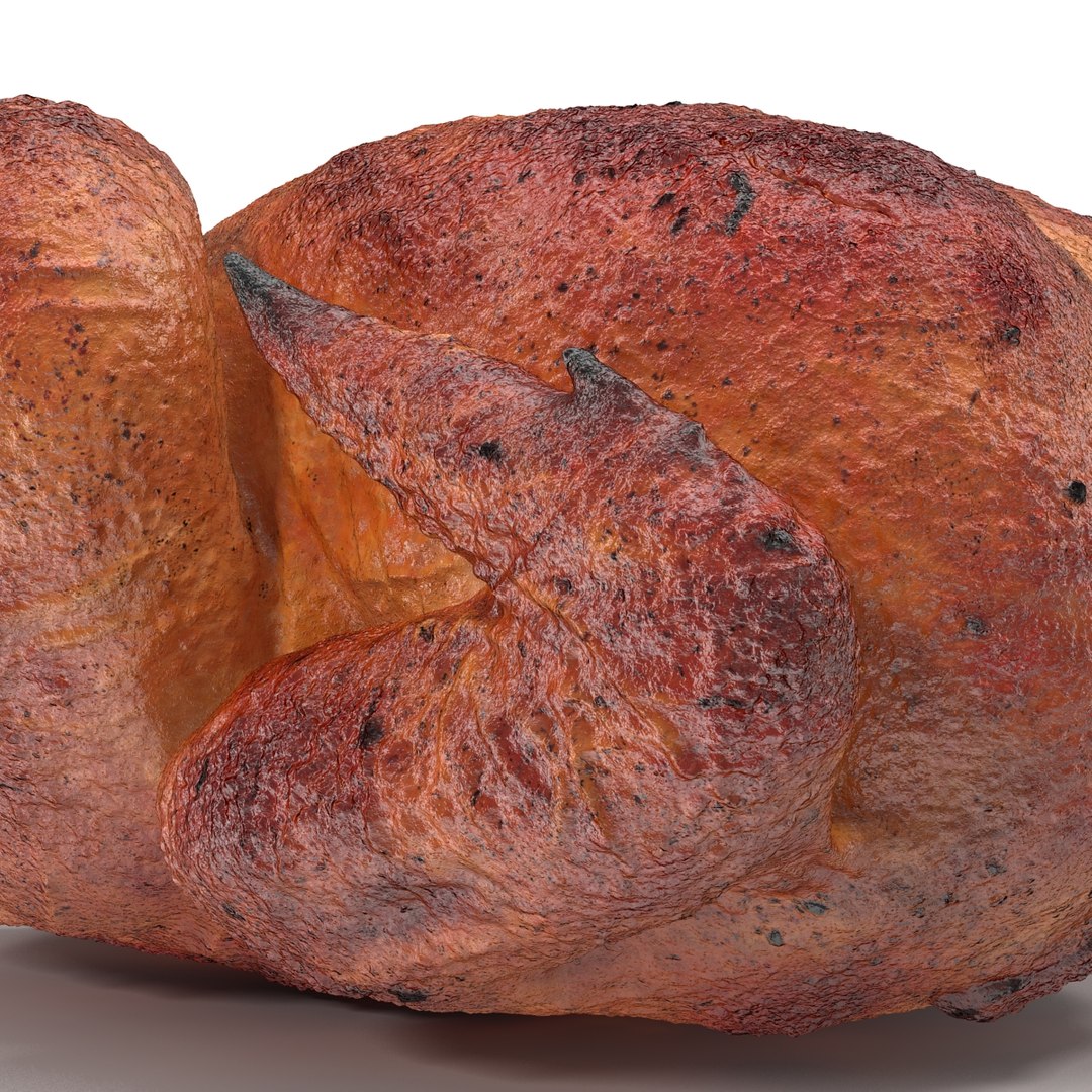 roasted turkey modeled 3d model
