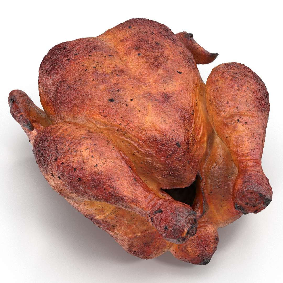 roasted turkey modeled 3d model