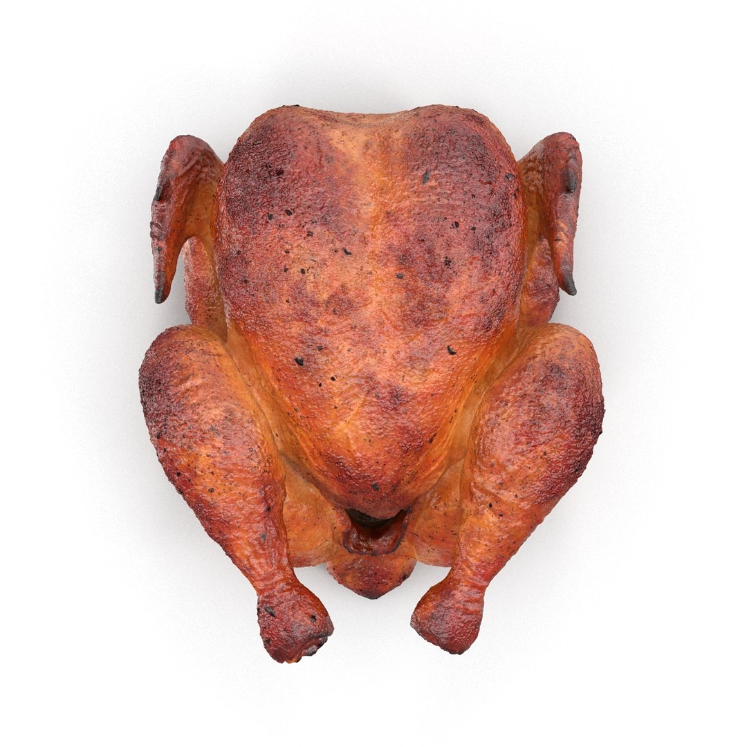 roasted turkey modeled 3d model