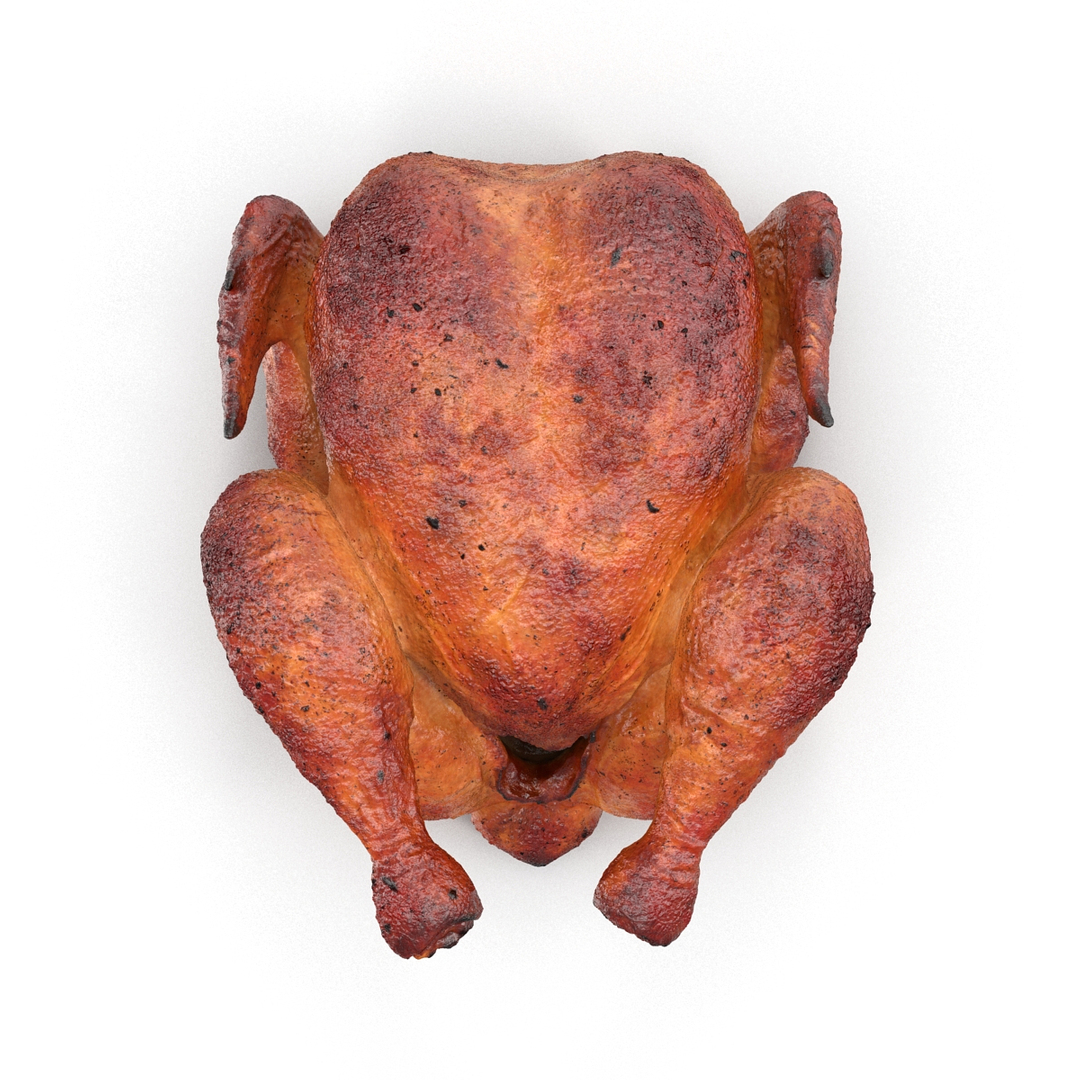 roasted turkey modeled 3d model