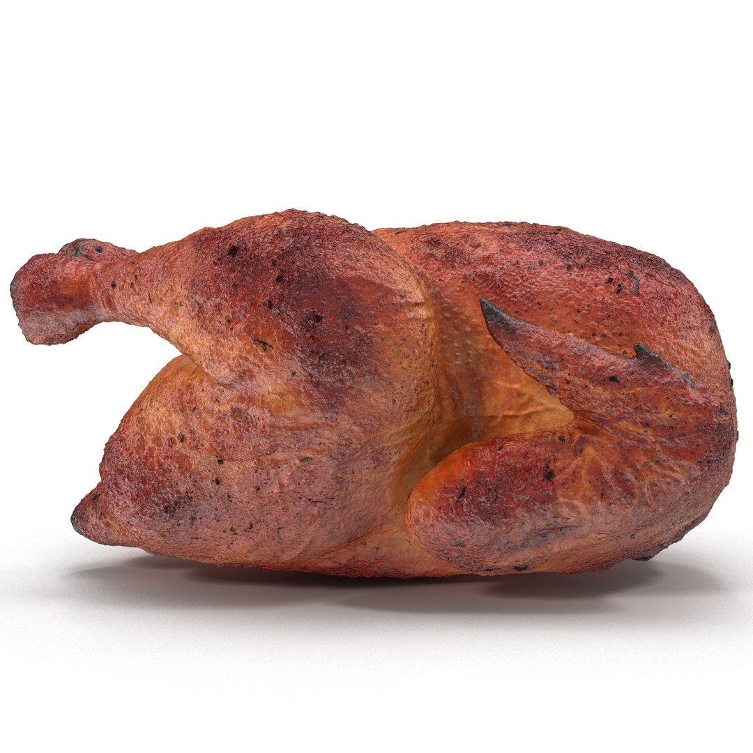 roasted turkey modeled 3d model