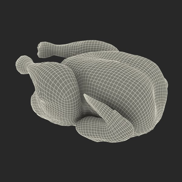 roasted turkey modeled 3d model