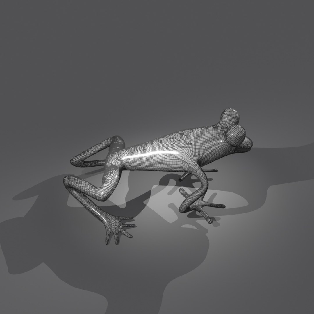 3d Red Eye Frog Model
