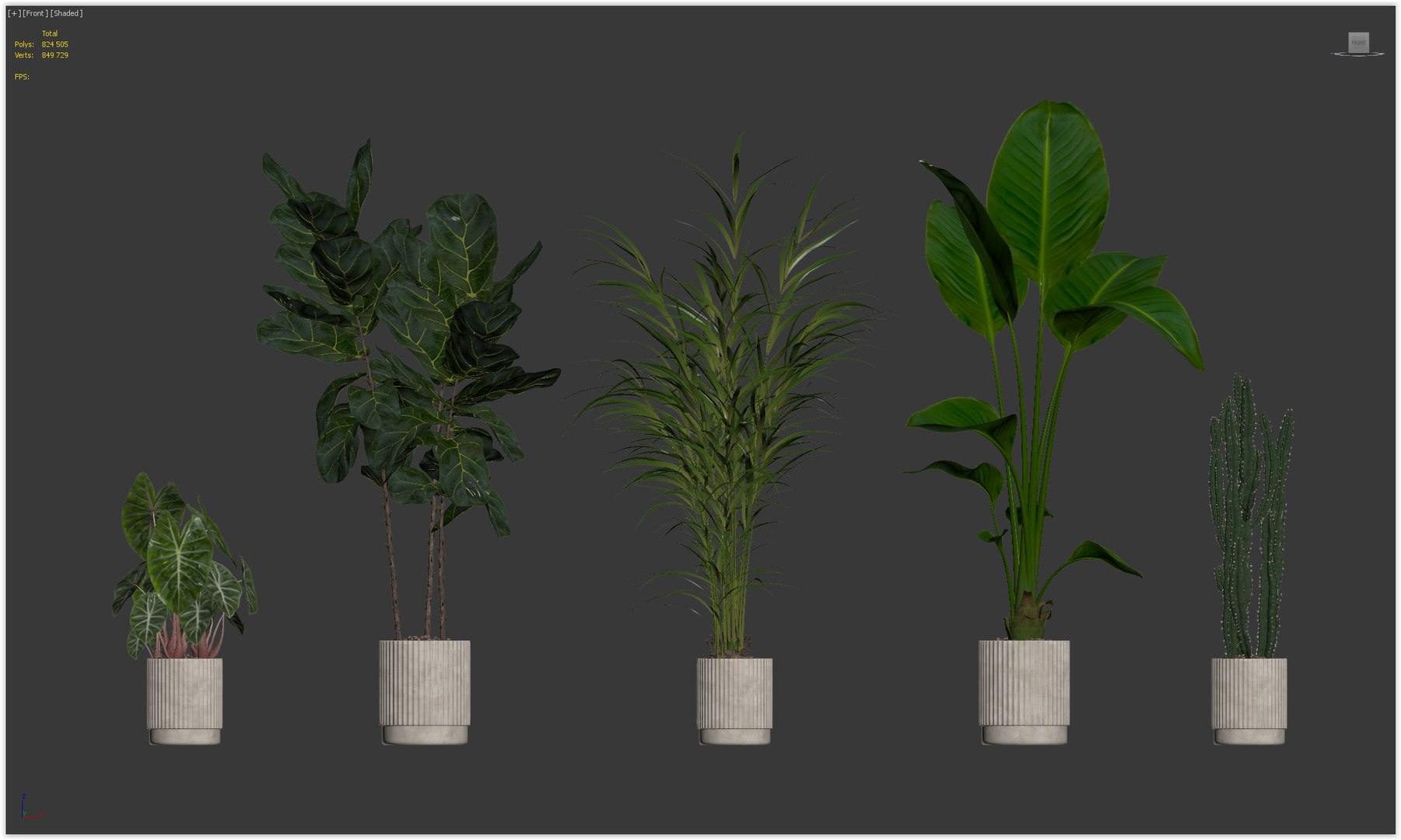 3D Model 20 Photorealistic Flowers For Interiors - Set 201 203 207 211 ...