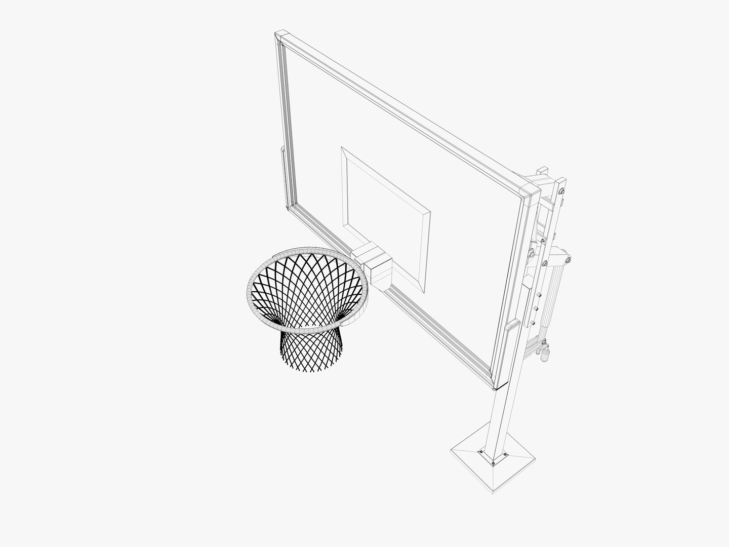 3D Basketball Hoop Model - TurboSquid 2353292