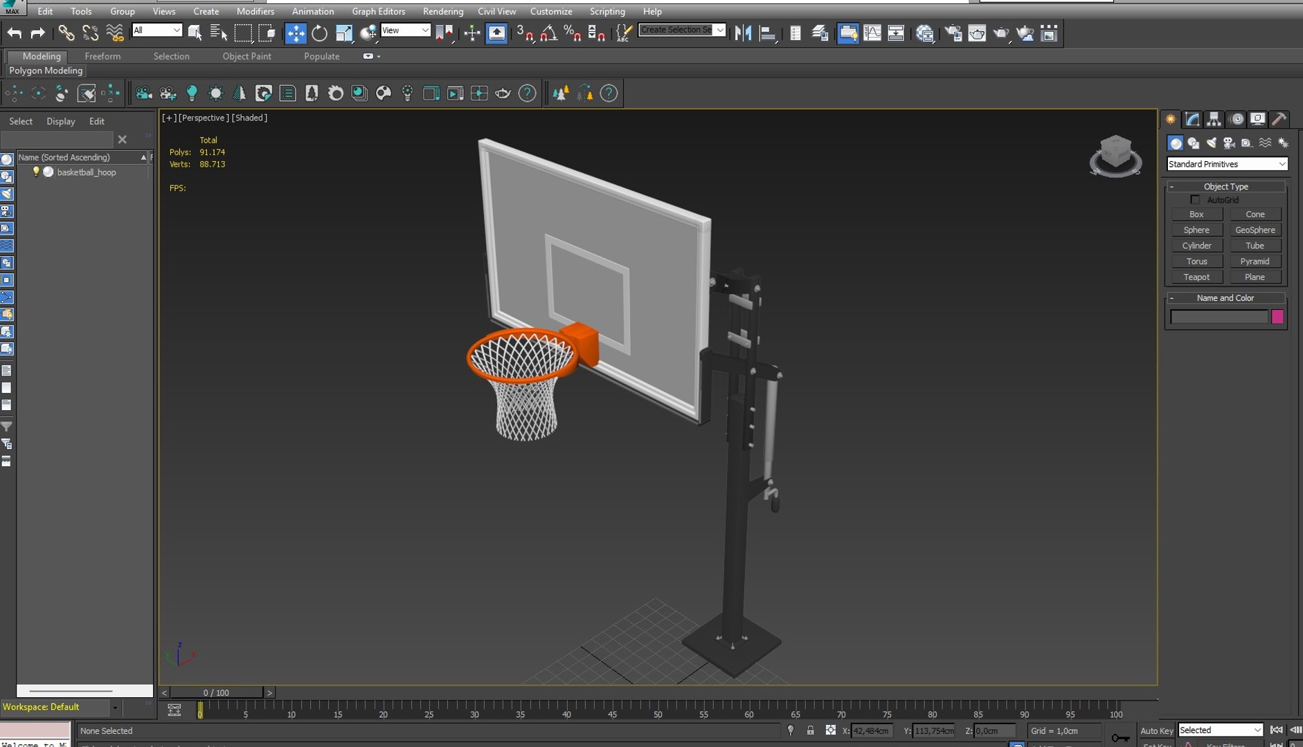 3D Basketball Hoop Model - TurboSquid 2353292