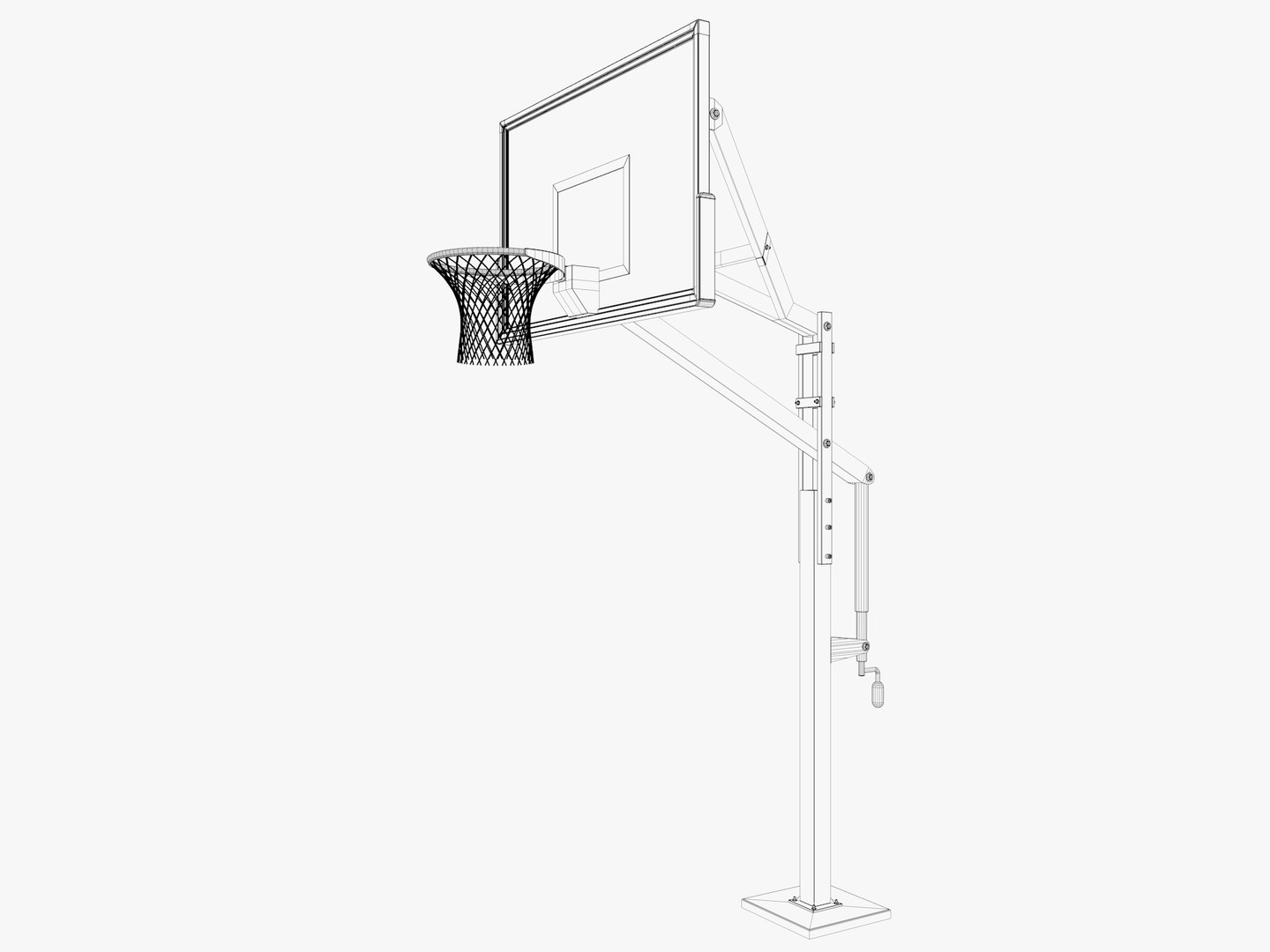 3D Basketball Hoop Model - TurboSquid 2353292