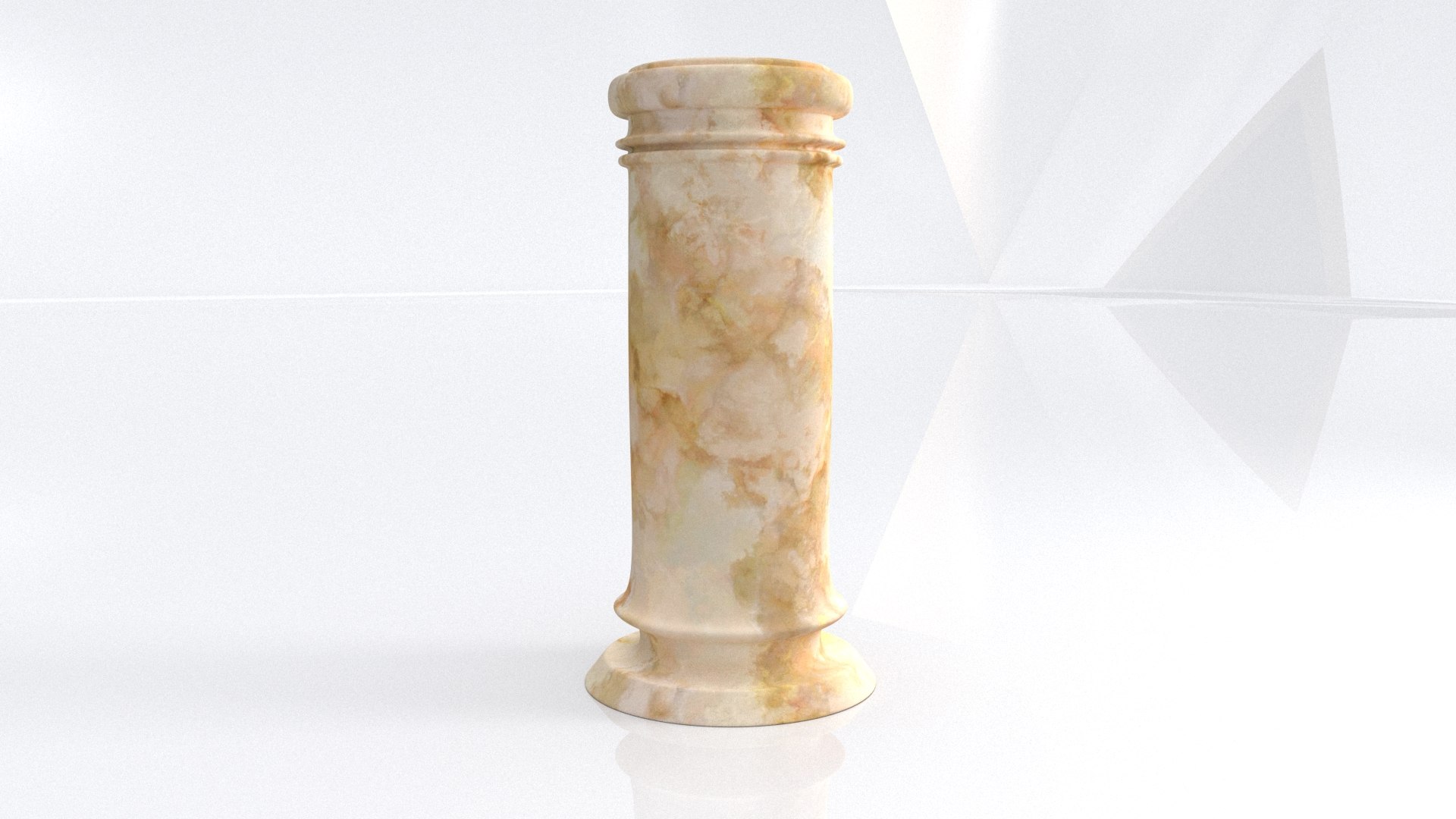 3D Simple Low Marble Column Model - TurboSquid 1856323