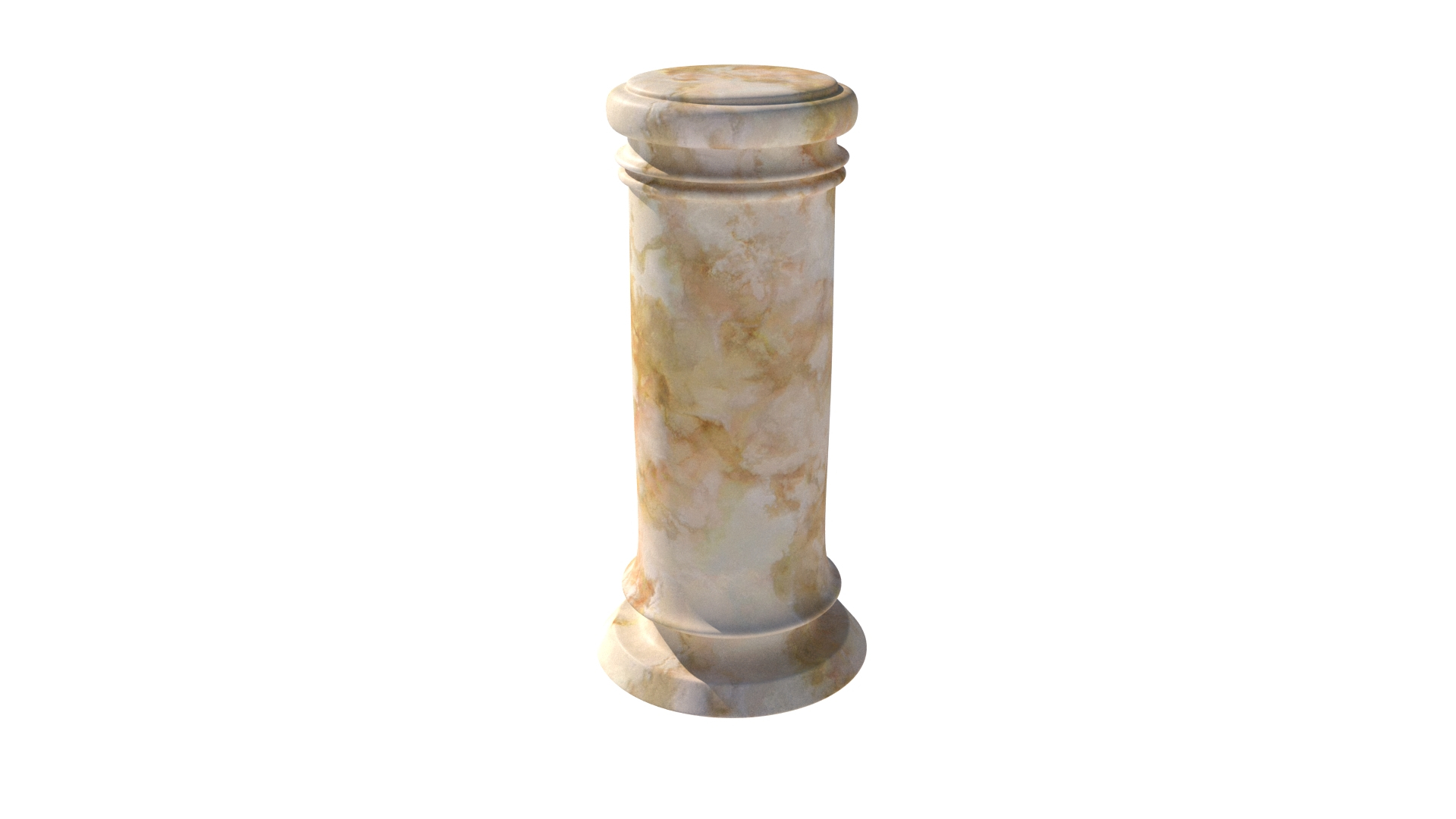 3D Simple Low Marble Column Model - TurboSquid 1856323