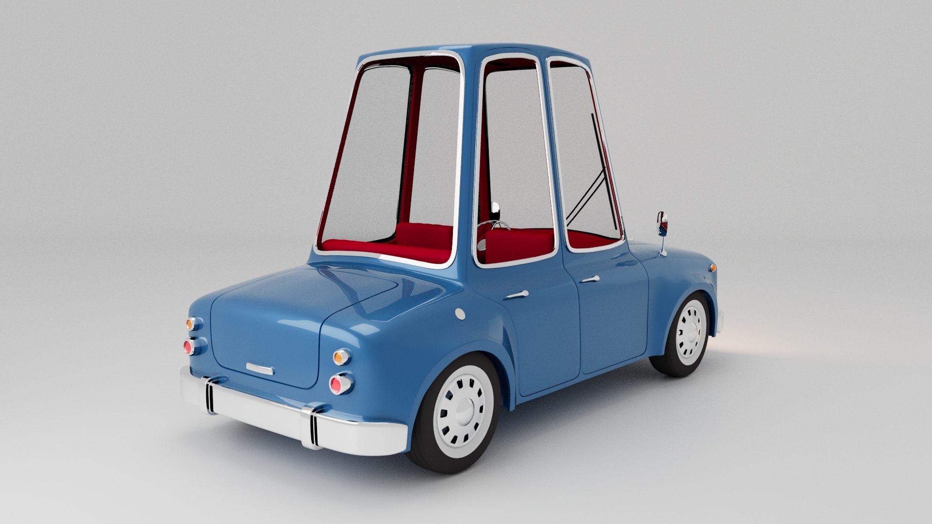 3D Cartoon Car Model - TurboSquid 2337969