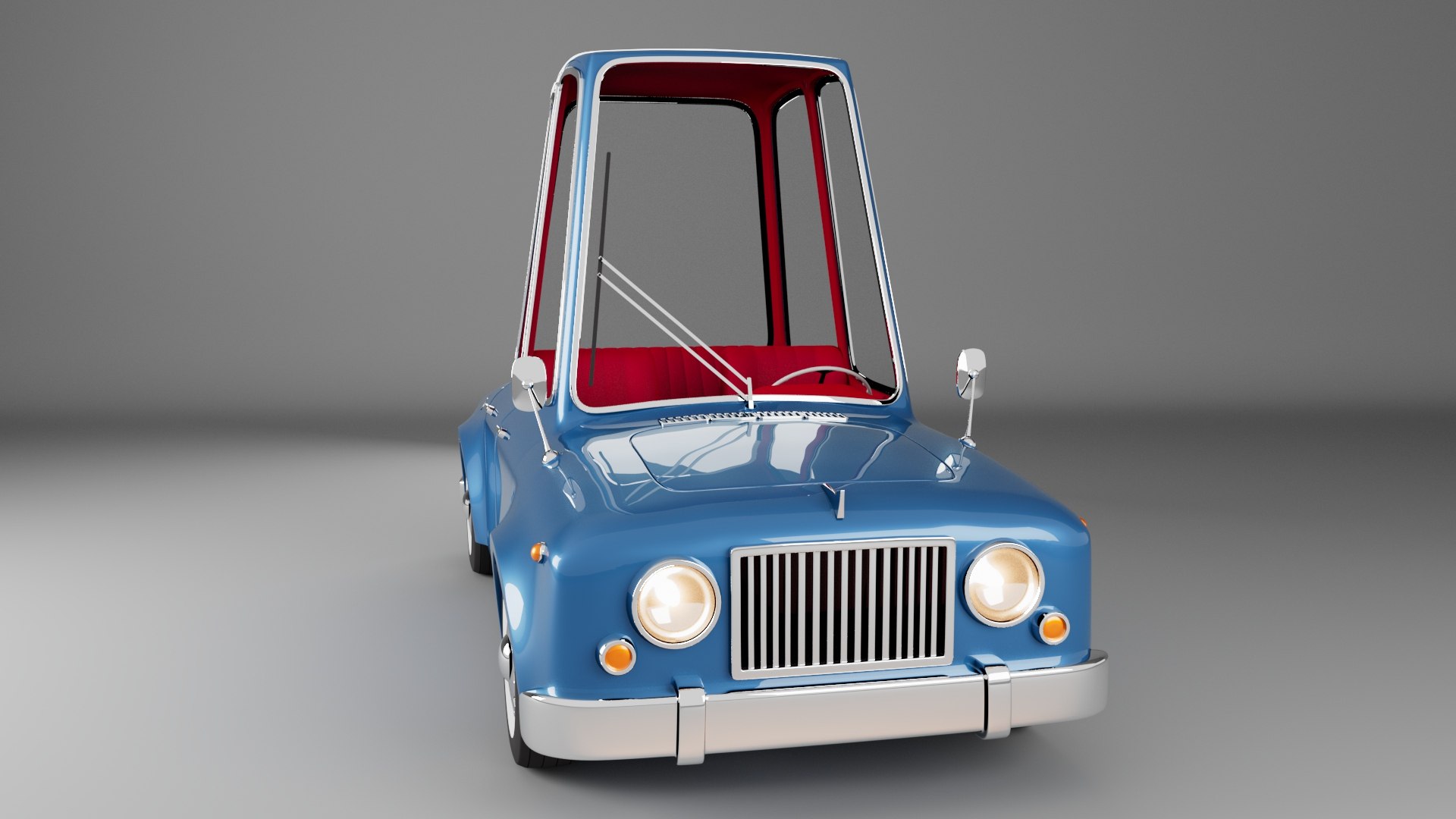 3D Cartoon Car Model - TurboSquid 2337969