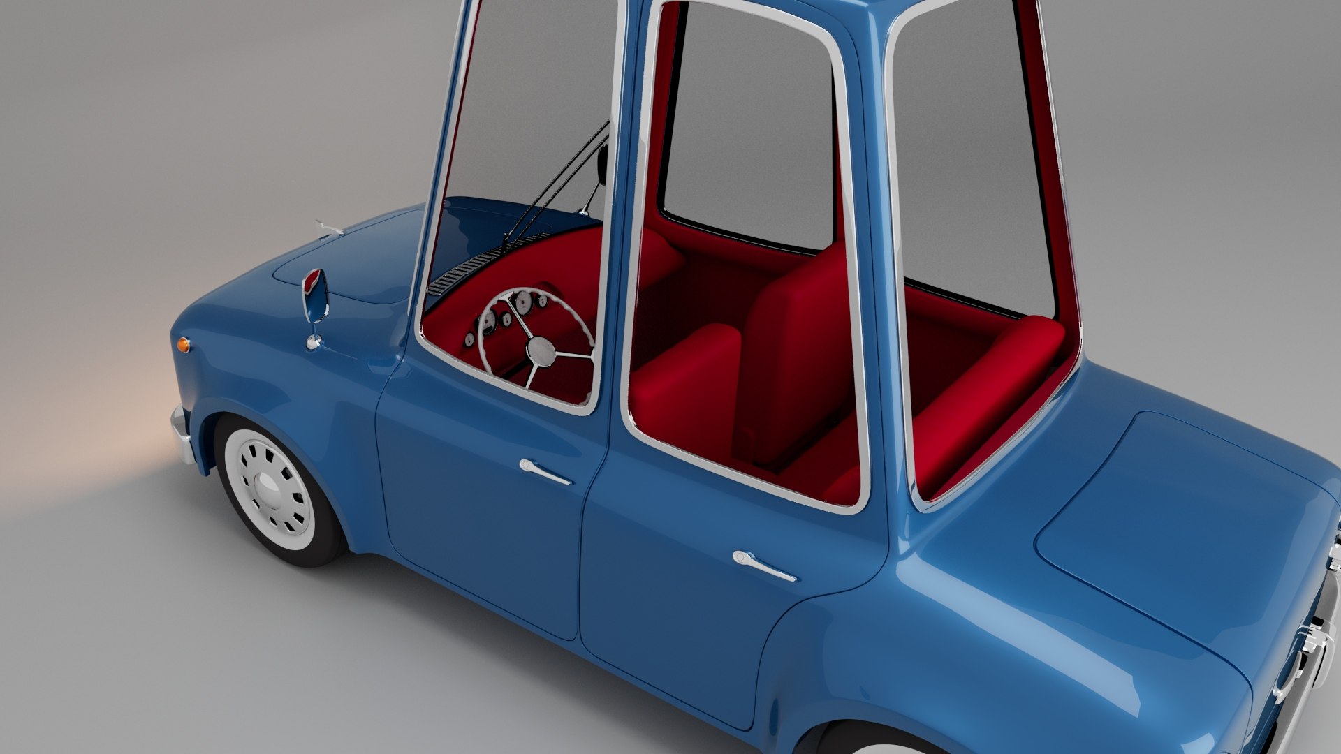 3D Cartoon Car Model - TurboSquid 2337969