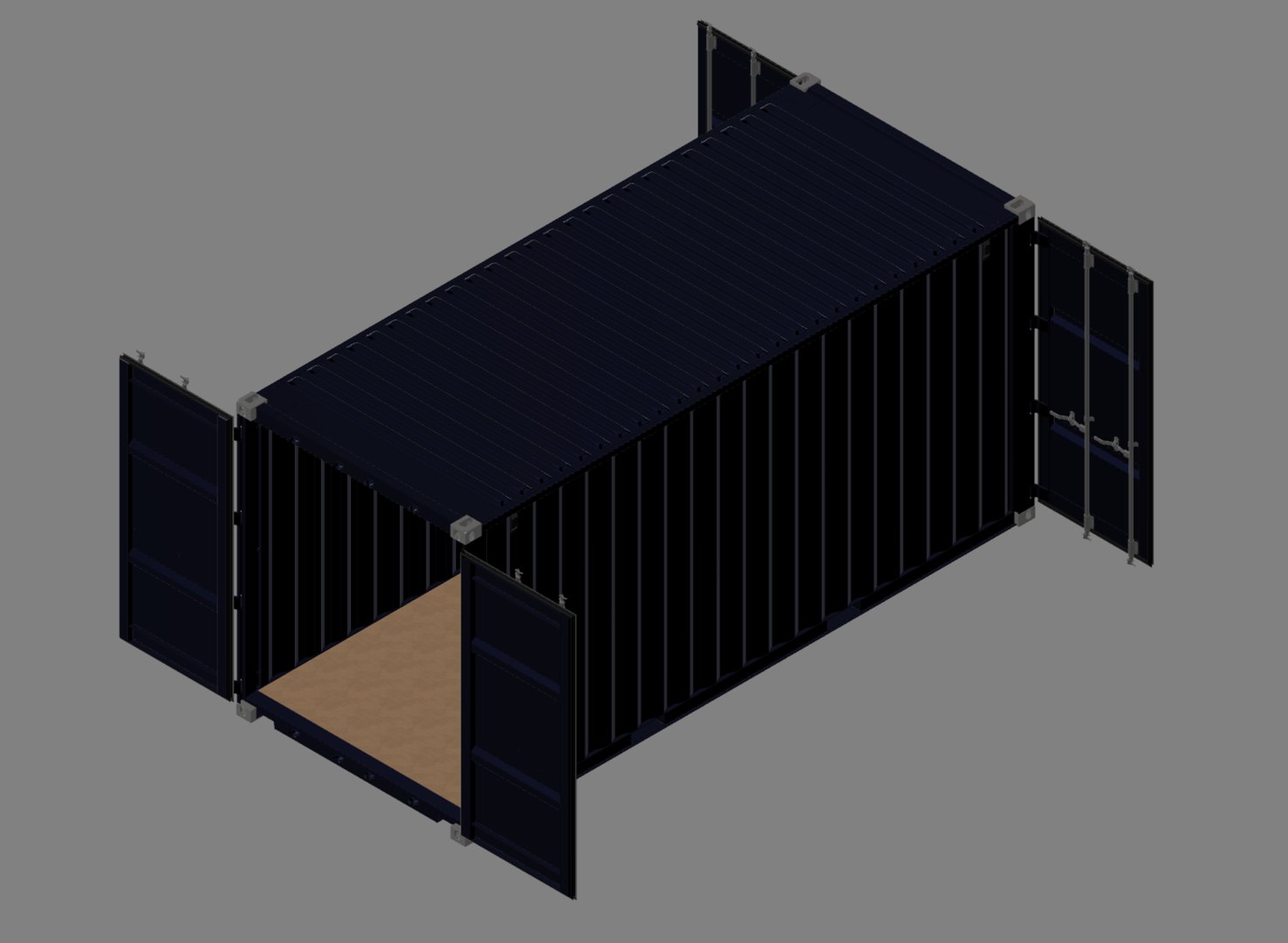 3D DD HC Container model - TurboSquid 1839664
