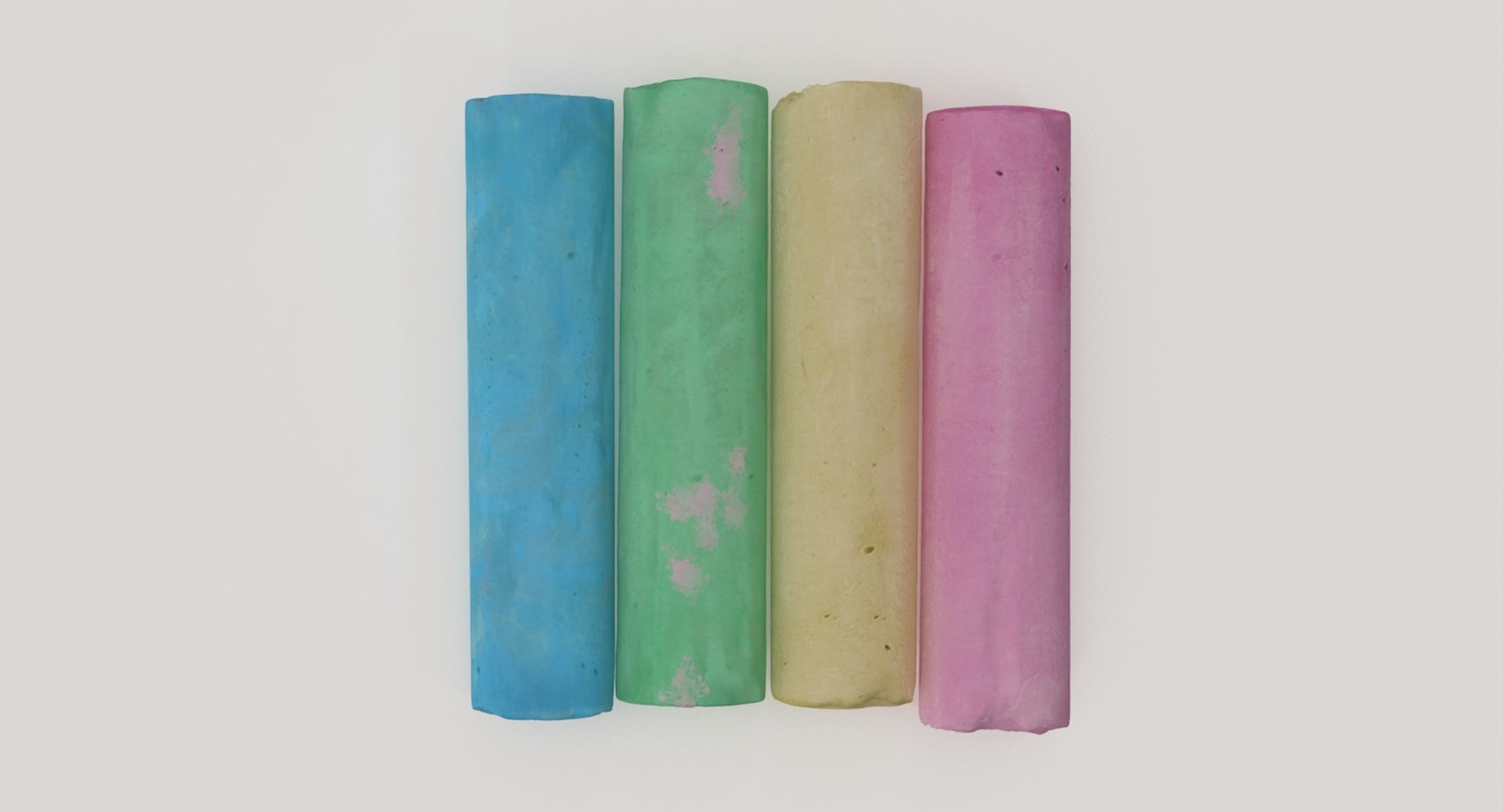 colored chalk 3d model