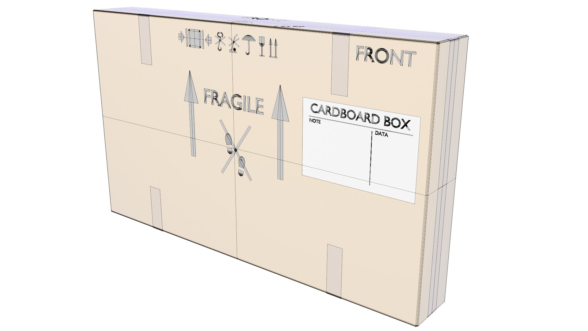 3D Shipping Box for TV Bicycle 4 - TurboSquid 2096886