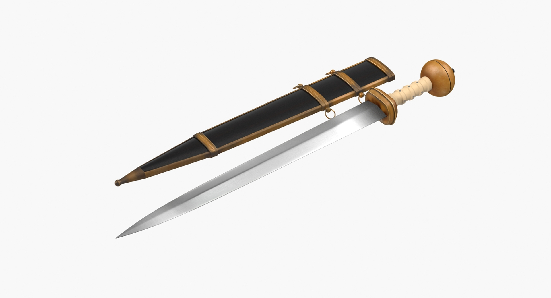 3ds Roman Gladius Short Sword Sheath