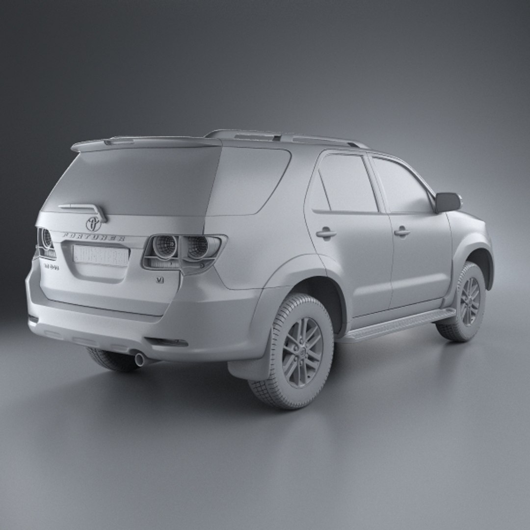 3d model toyota fortuner 2012