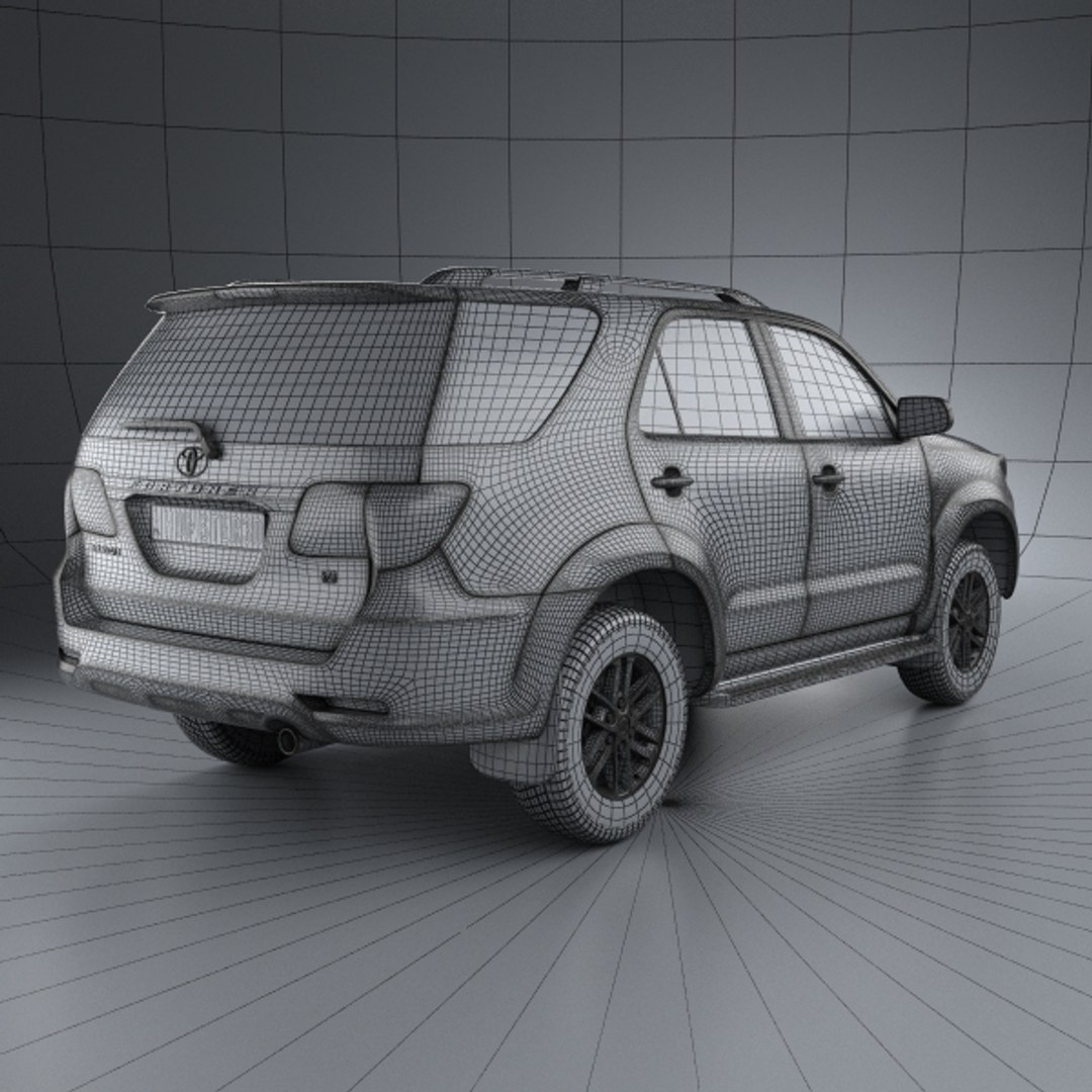 3d model toyota fortuner 2012