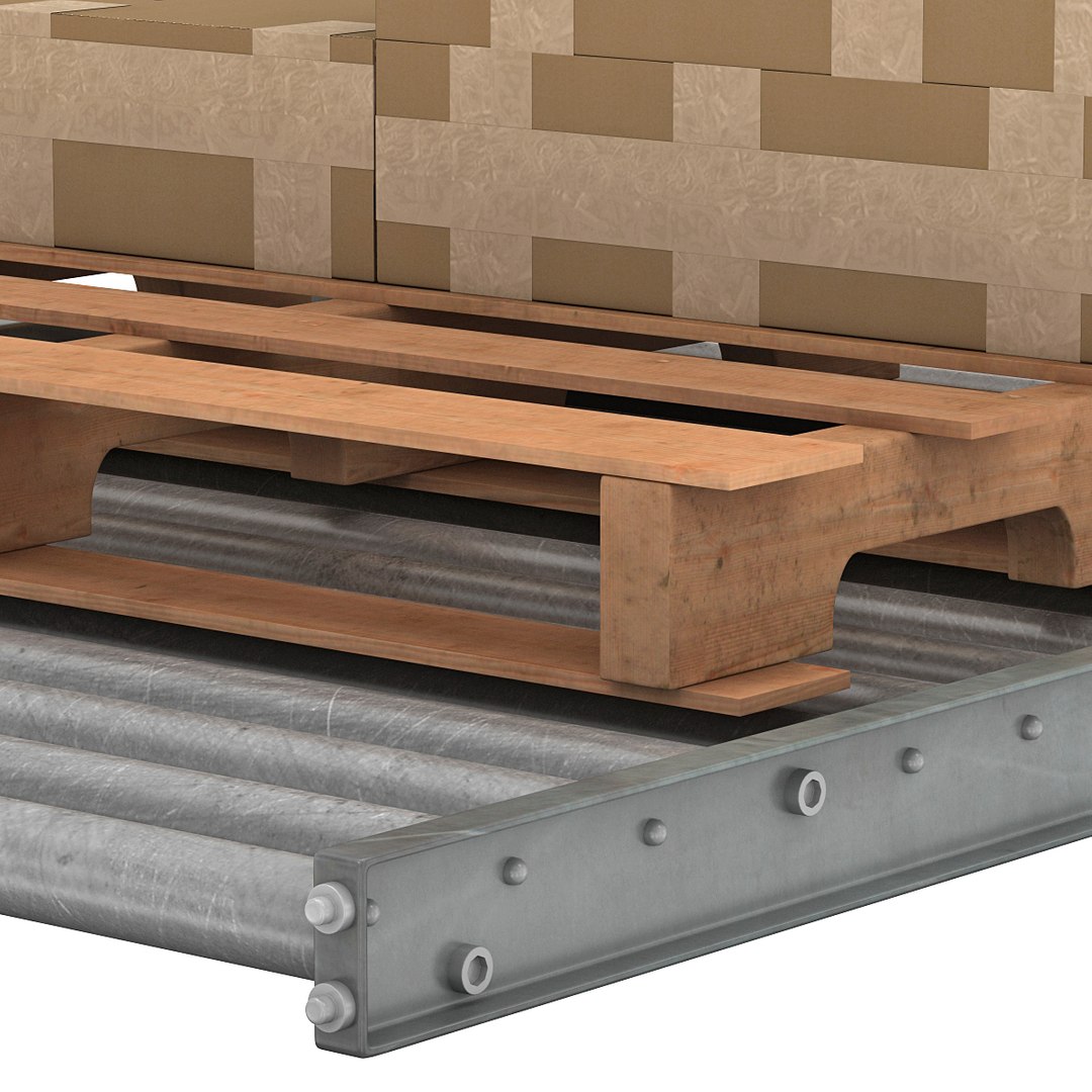 Max Pallet Skid Floor Conveyor