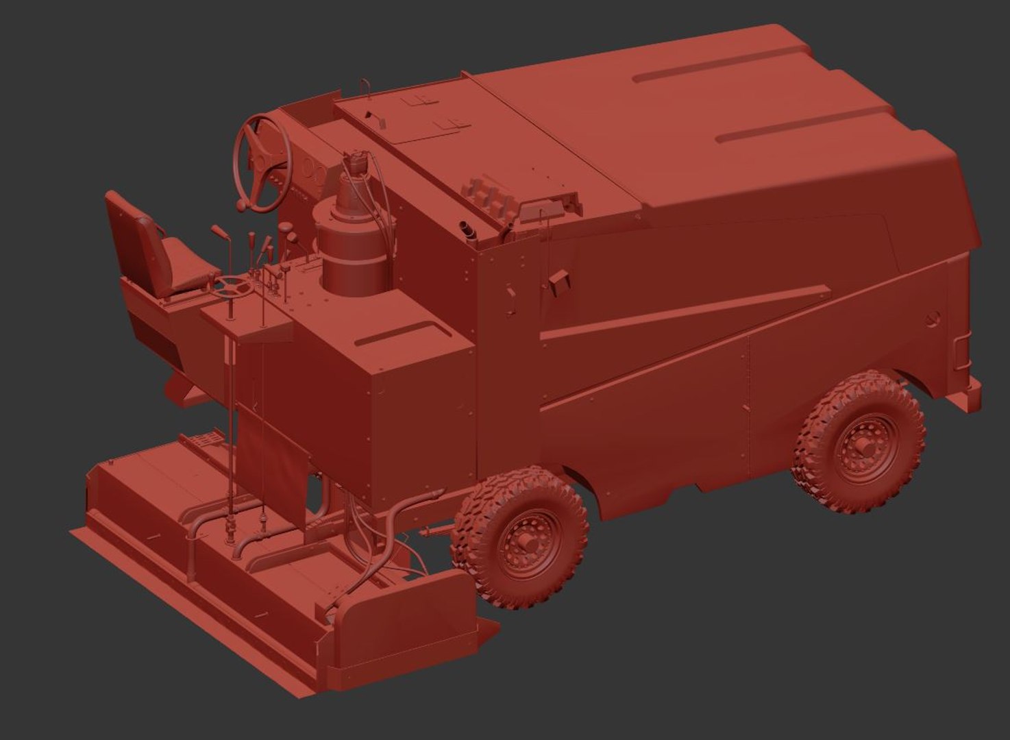 Zamboni Ice Filling And Cleaning Machine 3D Model - TurboSquid 1908661