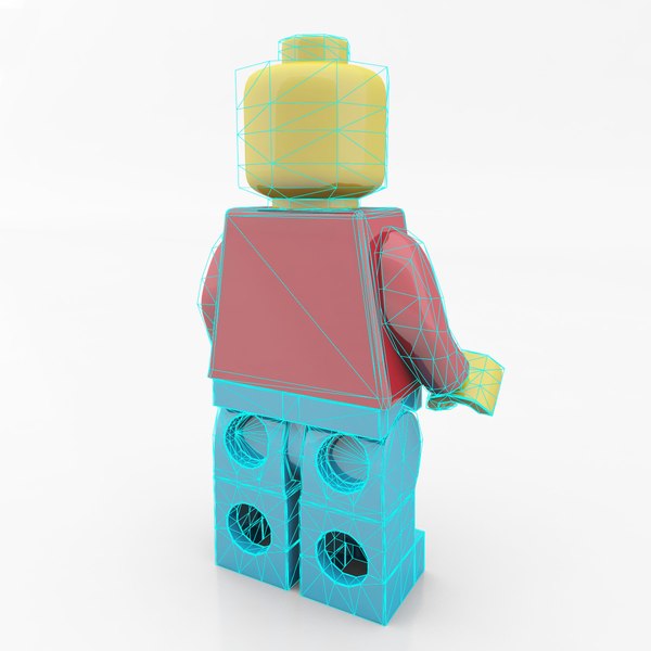 3d model lego minifigure minifig male