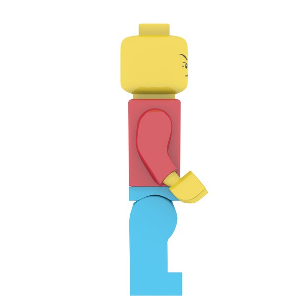 3d model lego minifigure minifig male