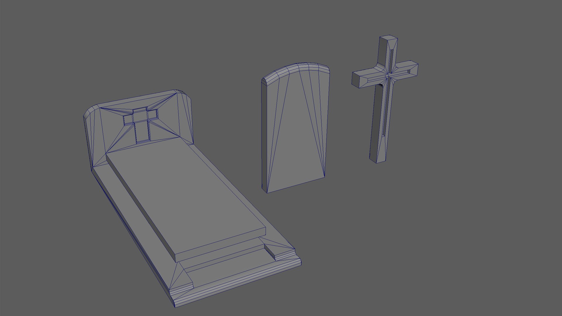 3D Gravestones Model - TurboSquid 2373026
