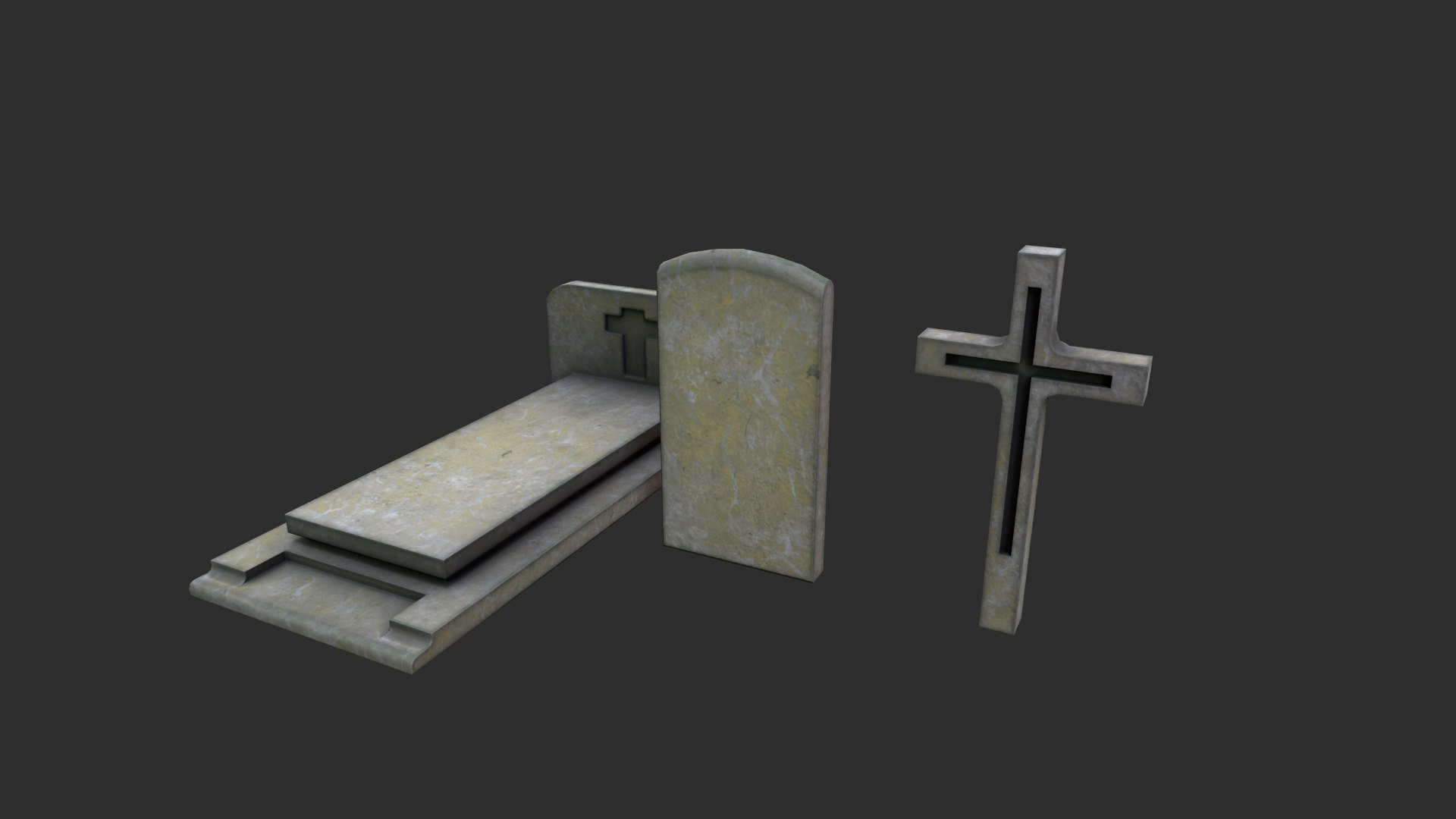 3D Gravestones Model - TurboSquid 2373026