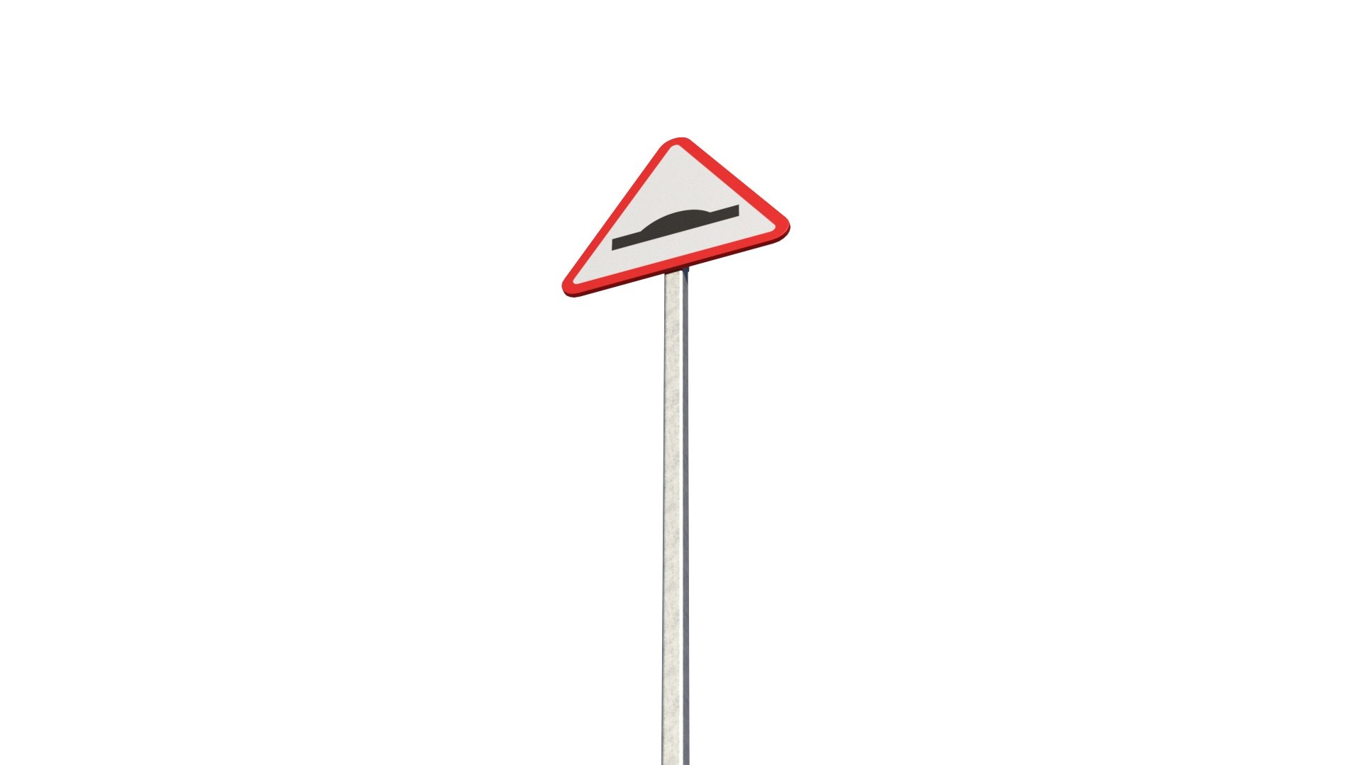 3D Hump Road Sign Model - TurboSquid 2105484