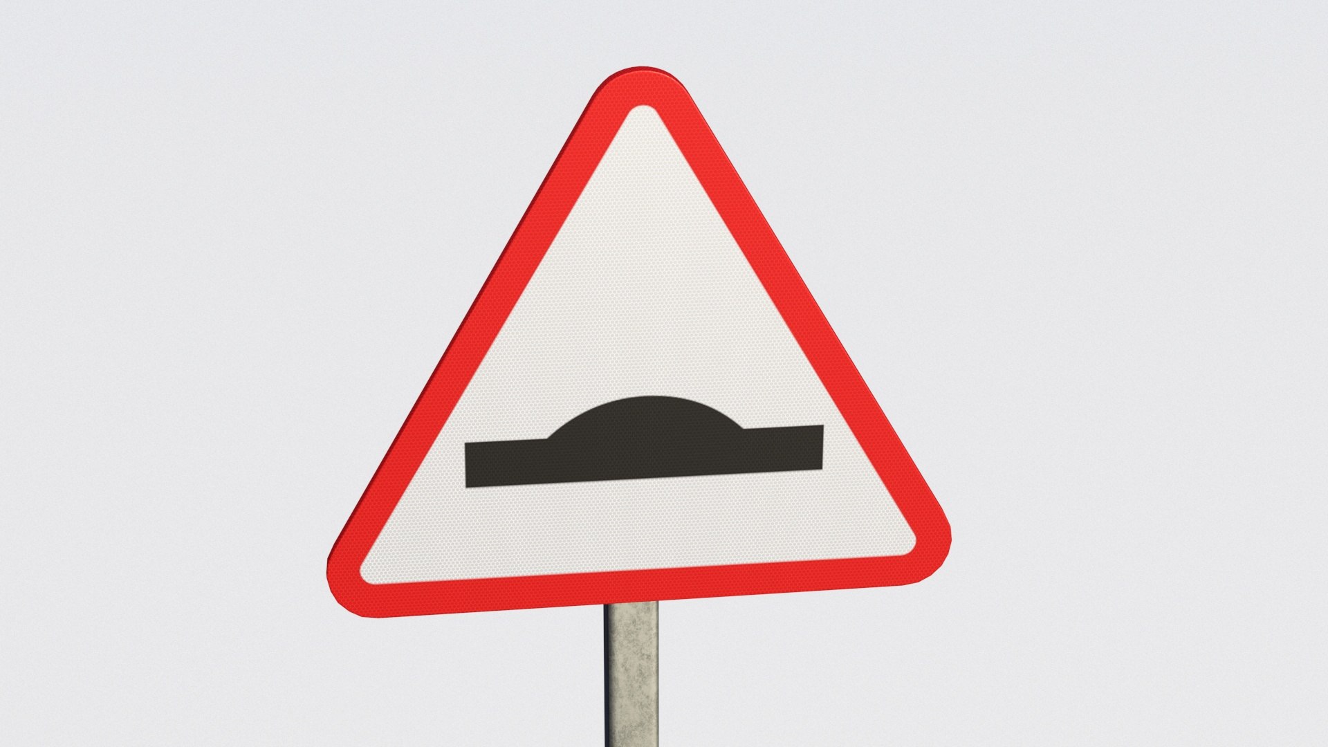 3D Hump Road Sign Model - TurboSquid 2105484