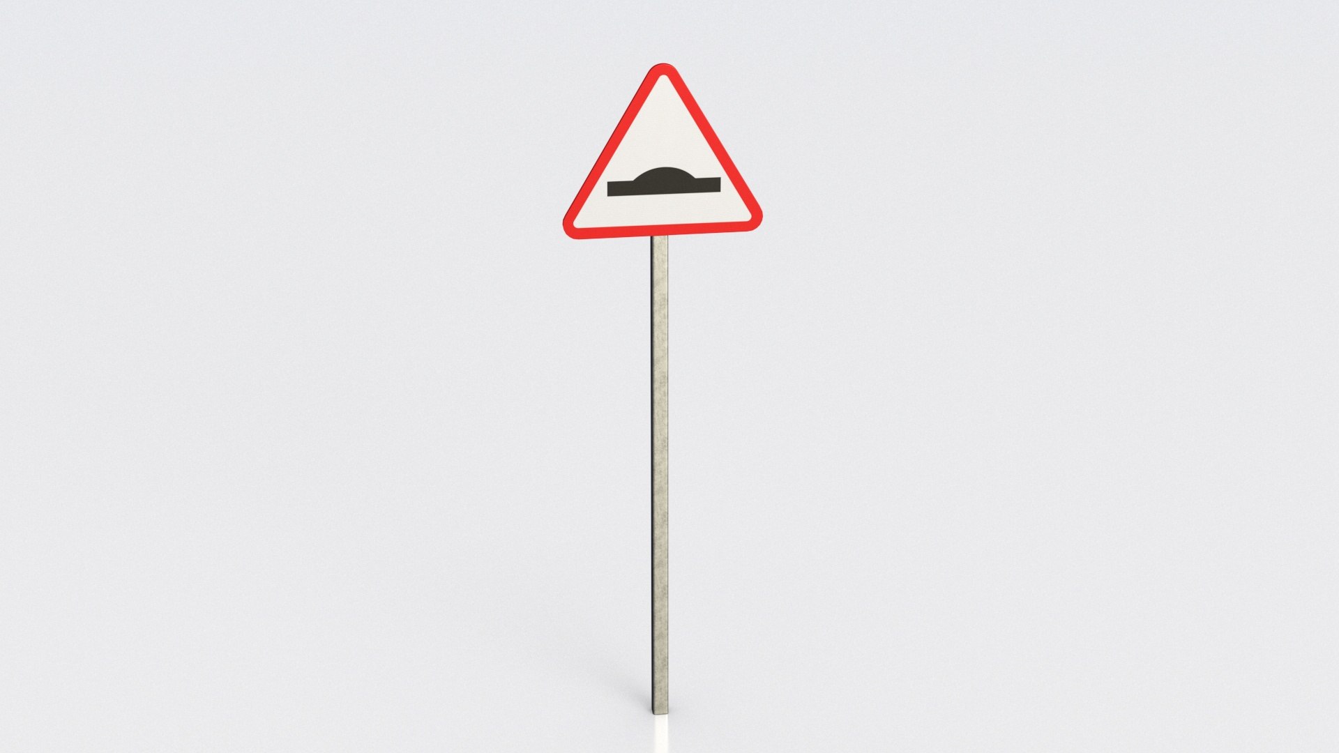 3D Hump Road Sign Model - TurboSquid 2105484