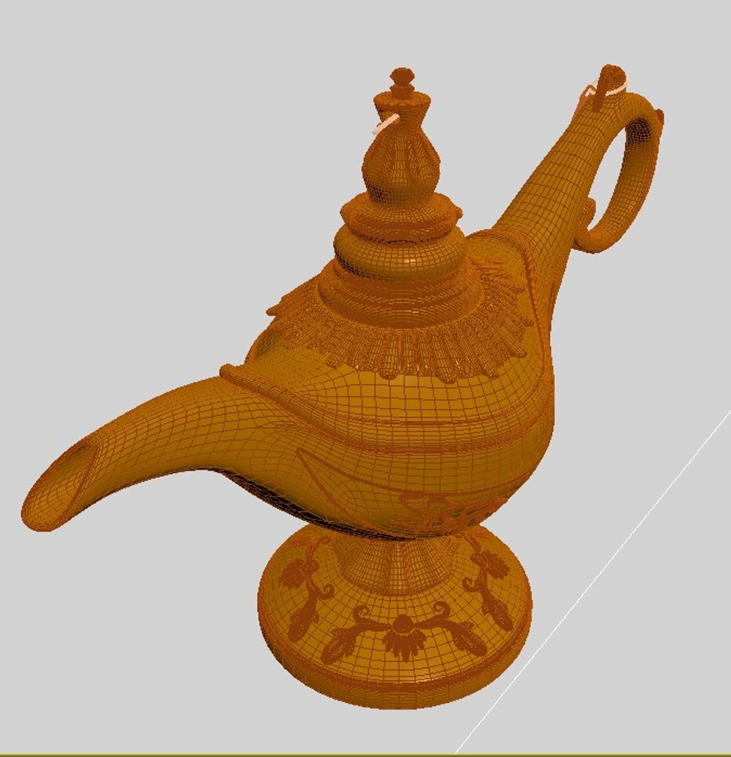 Aladdin Lamp 3D Model - TurboSquid 1299582