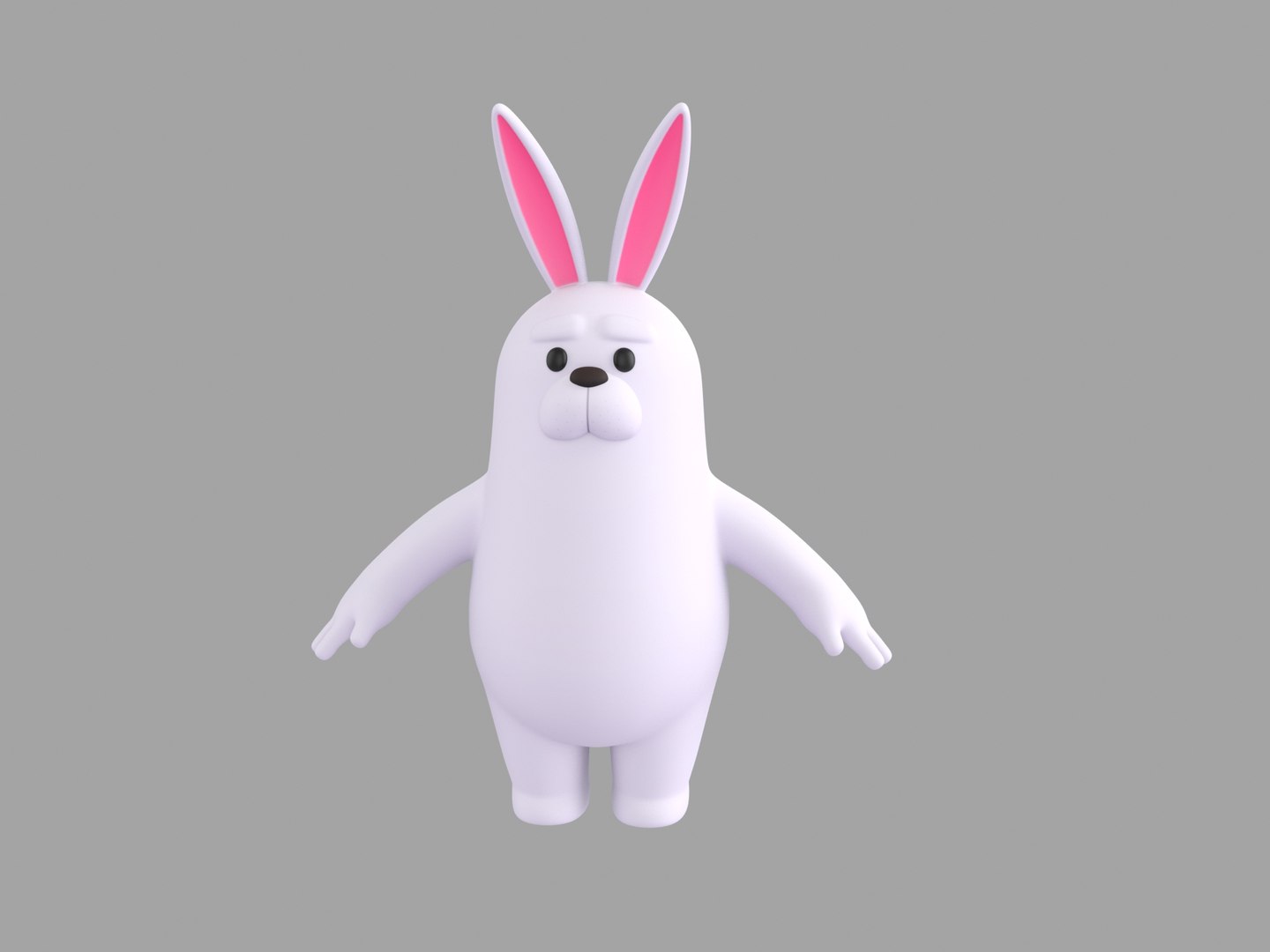 Cartoon Rabbit 3D Model - TurboSquid 1733039