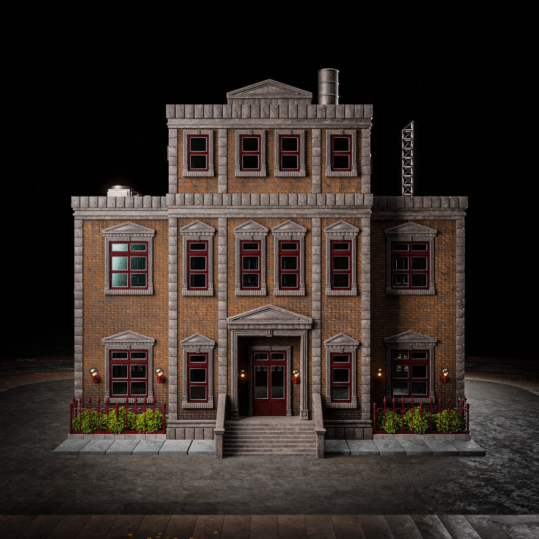 3D Model URBAN OLD BUILDING HORROR 3 - TurboSquid 2220571