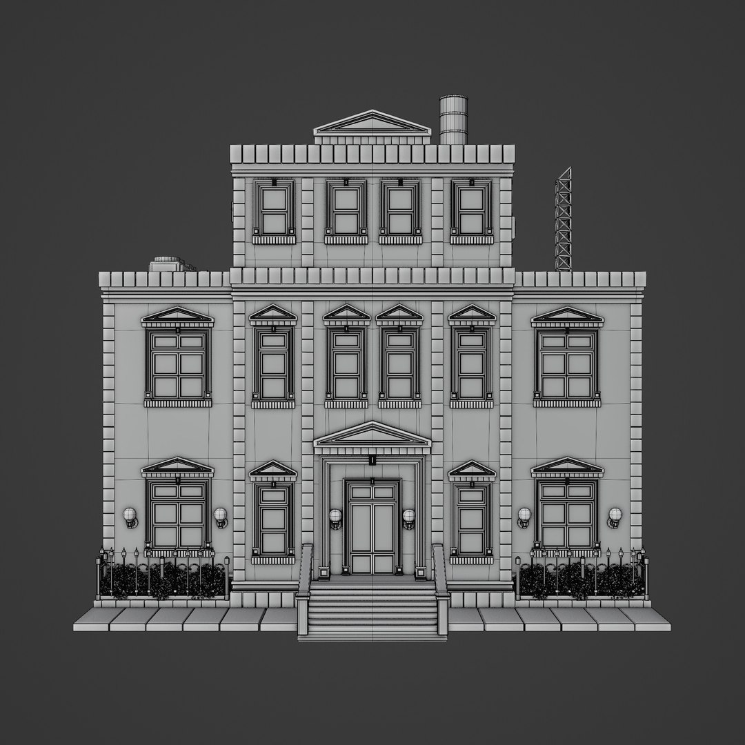 3D Model URBAN OLD BUILDING HORROR 3 - TurboSquid 2220571