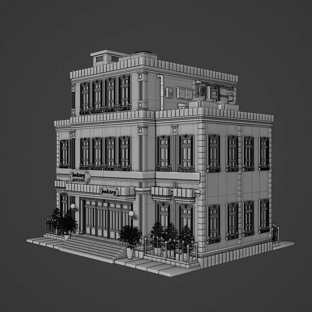 3D Model URBAN OLD BUILDING HORROR 3 - TurboSquid 2220571