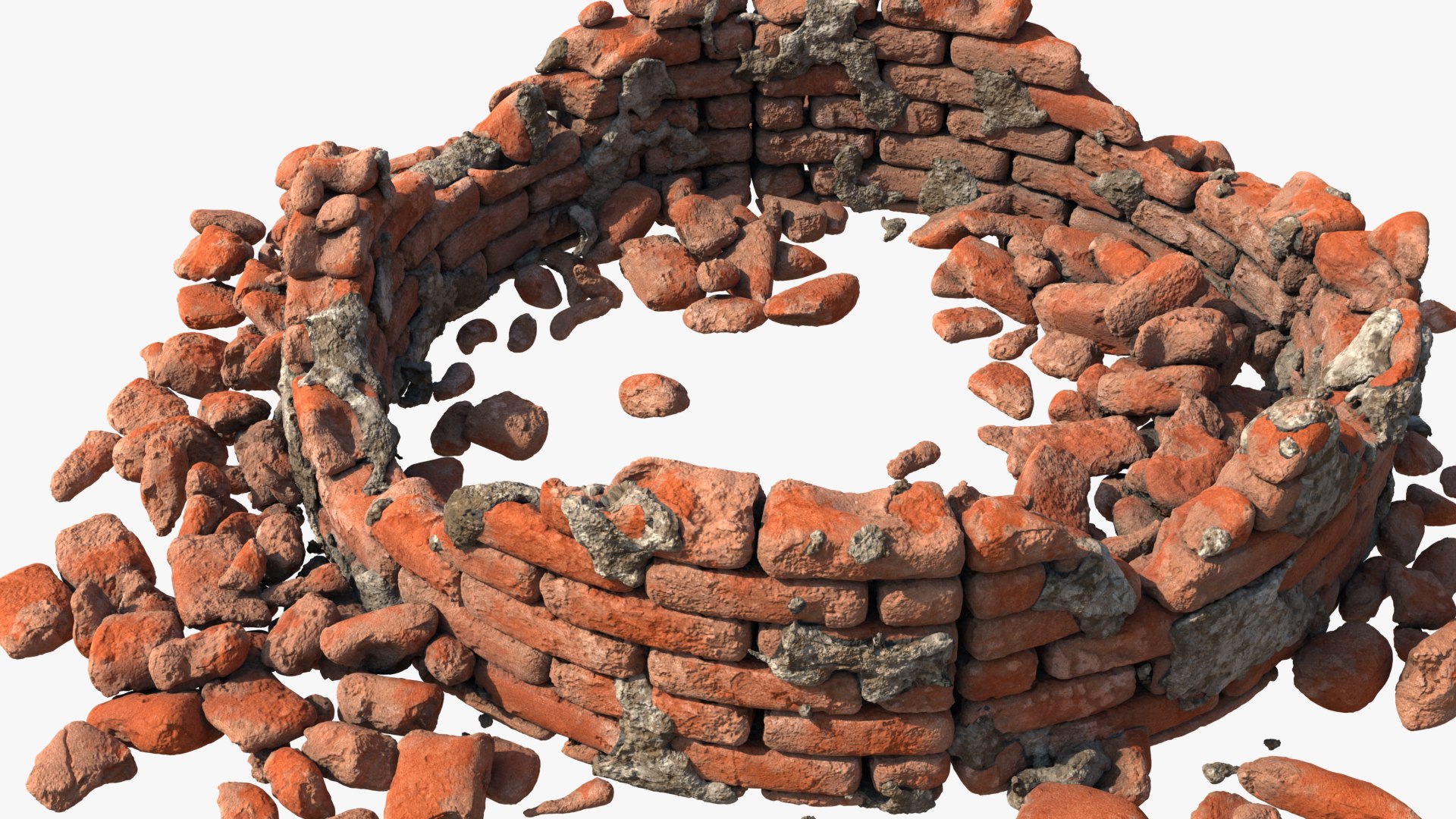 Destructed Concrete 3D - TurboSquid 1421319