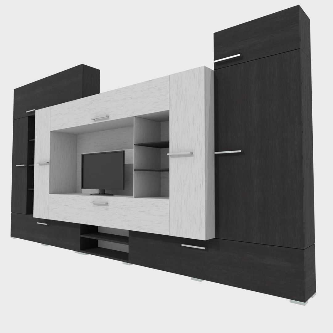 3D Wood Wardrobe Cupboard Model - TurboSquid 2029134