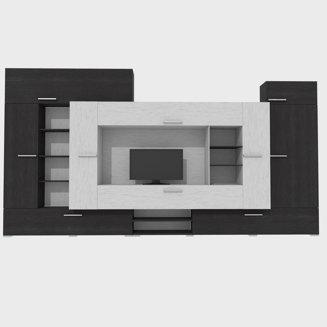 3D Wood Wardrobe Cupboard Model - TurboSquid 2029134
